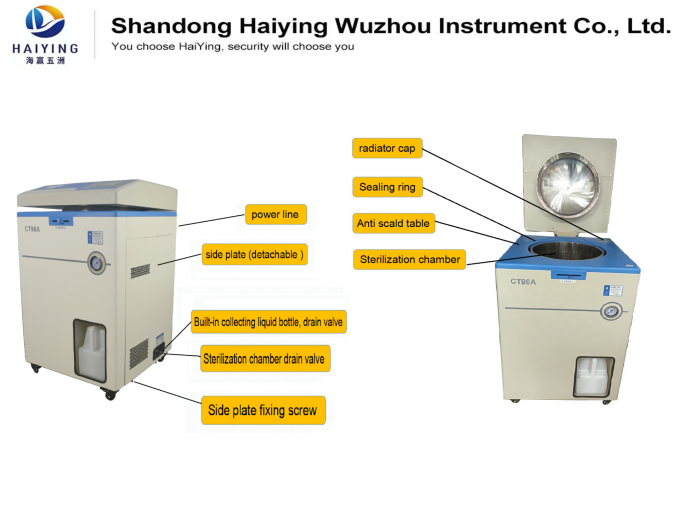 CE 115L Automatic Autoclave Sterilizer Display Screen
